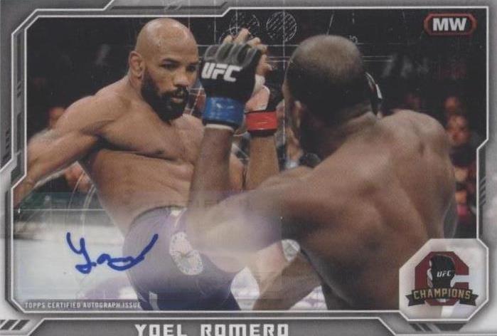 2014 Topps UFC Champions - Fighter Autograph Yoel Romero #CFA-YR (AU ...