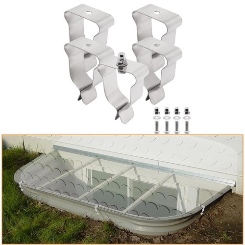 5x Window Well Cover Clips Hardware Kit for Window Well Exterior ...