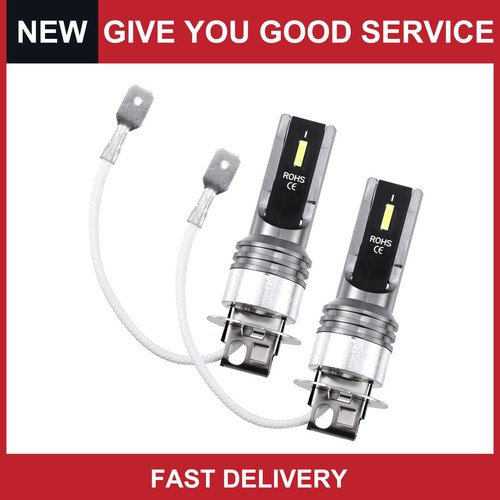 Pack of 2 H3 Fog Lights Bulbs Headlight Bulb 80W Power 2 LED CSP Chips ...