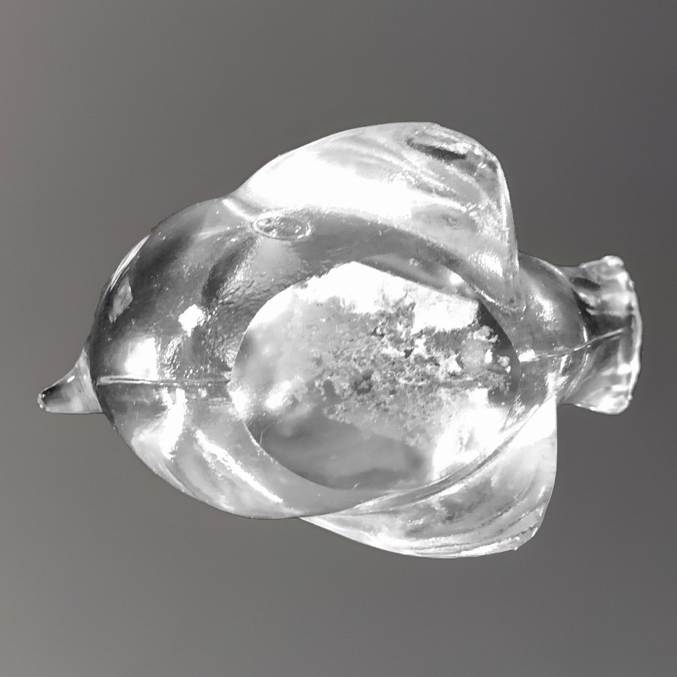 Fenton Clear Glass Bird Figurine USA Made Pre Owned | eBay