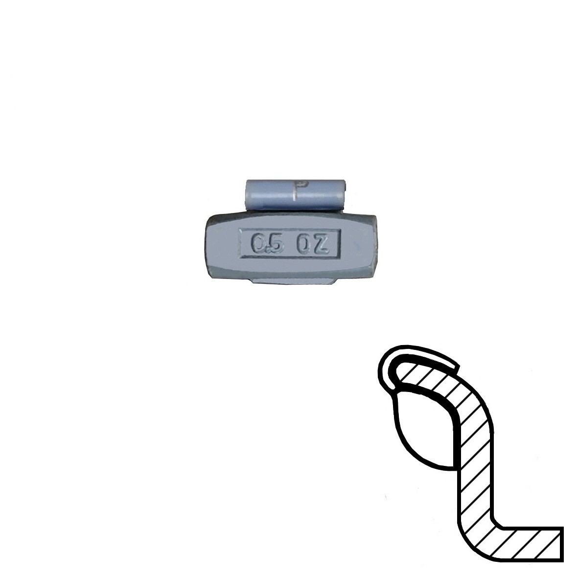 Tire Wheel Balancing Weights P Type Clip COMBO Kit 0.25-2.50oz 70 pcs ...