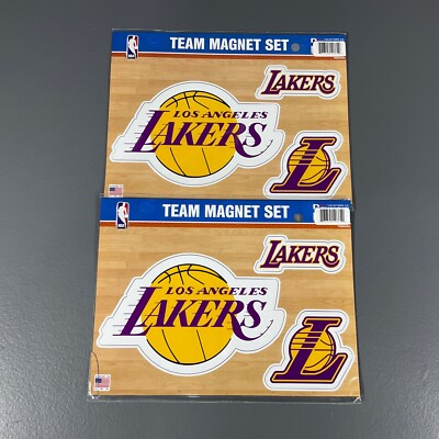 Los Angeles Lakers 3 Pcs Magnet Set Durable Licensed NBA Basketball ...