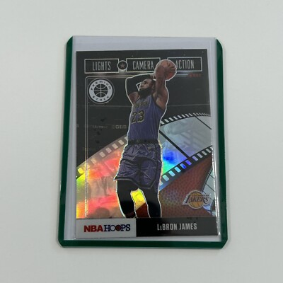 2019-20 NBA Hoops Premium Stock LeBRON JAMES Lights Camera Action ...