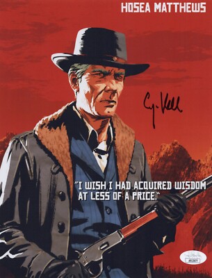 CURZON DOBELL Signed RED DEAD REDEMPTION 2 8x10 HOSEA Photo Autograph ...