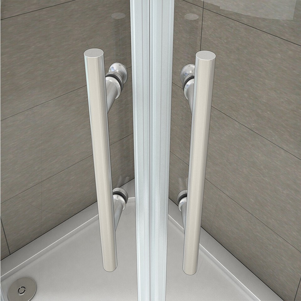 Shower Enclosure Walk In Quadrant Glass Cubicle Door Screen Stone Tray ...