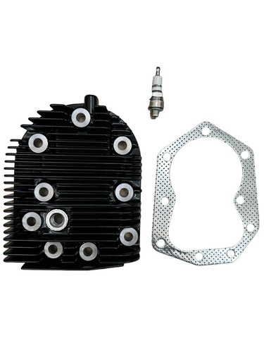 Cylinder Head, Head Gasket & Spark Plug Fits Kohler K241 K301 K321 M10 ...