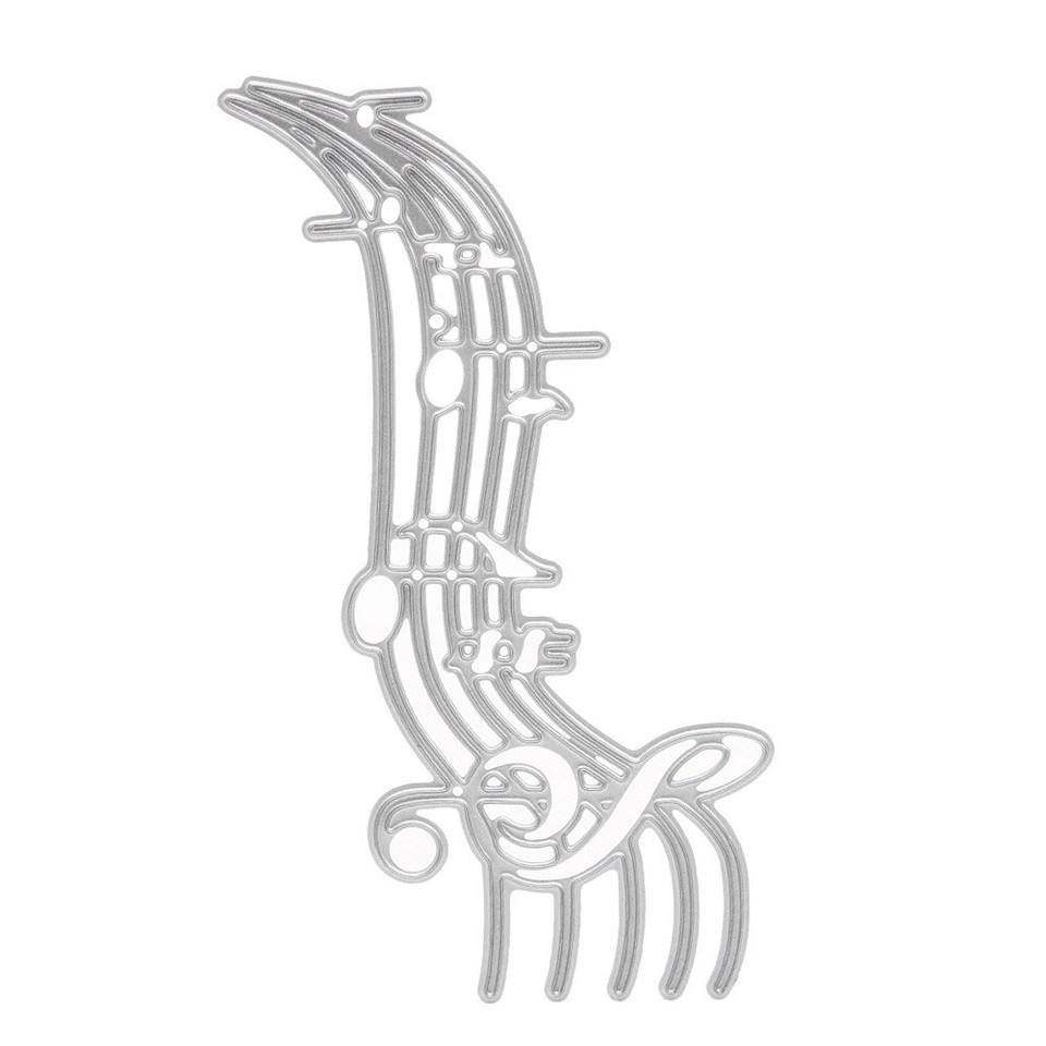Metal Music Notes Cutting Dies Template DIY Scrapbook Embossing Paper ...