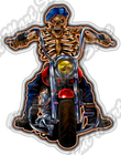 Comrade Skeleton Biker Motorcycle Bike Rider Car Bumper Vinyl Sticker ...