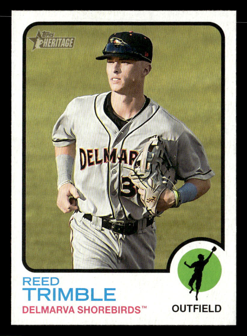 Reed Trimble 2022 Topps Heritage Minor League Card #67 Delmarva ...