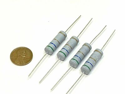 4 Pack .47ohm R47 Metal Oxide Film Resistor 5W 5 Watt ±5% Tolerance 4x ...