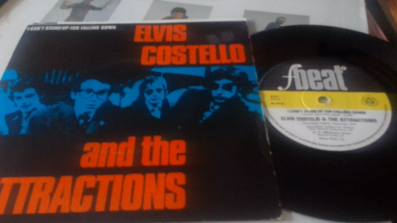 Elvis Costello 45 w PS I Can't Stand Up for Falling Down 1980 Dutch ...