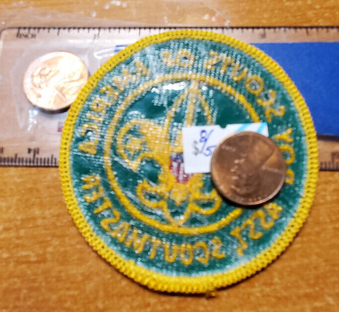 BSA Asstant Scoutmaster Position Patch 1970-72, plastic back,RARE [moww ...