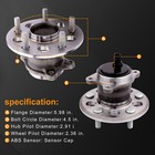 2x Rear Wheel Bearing Hub Assembly w/ ABS For Toyota Avalon Camry FWD ...