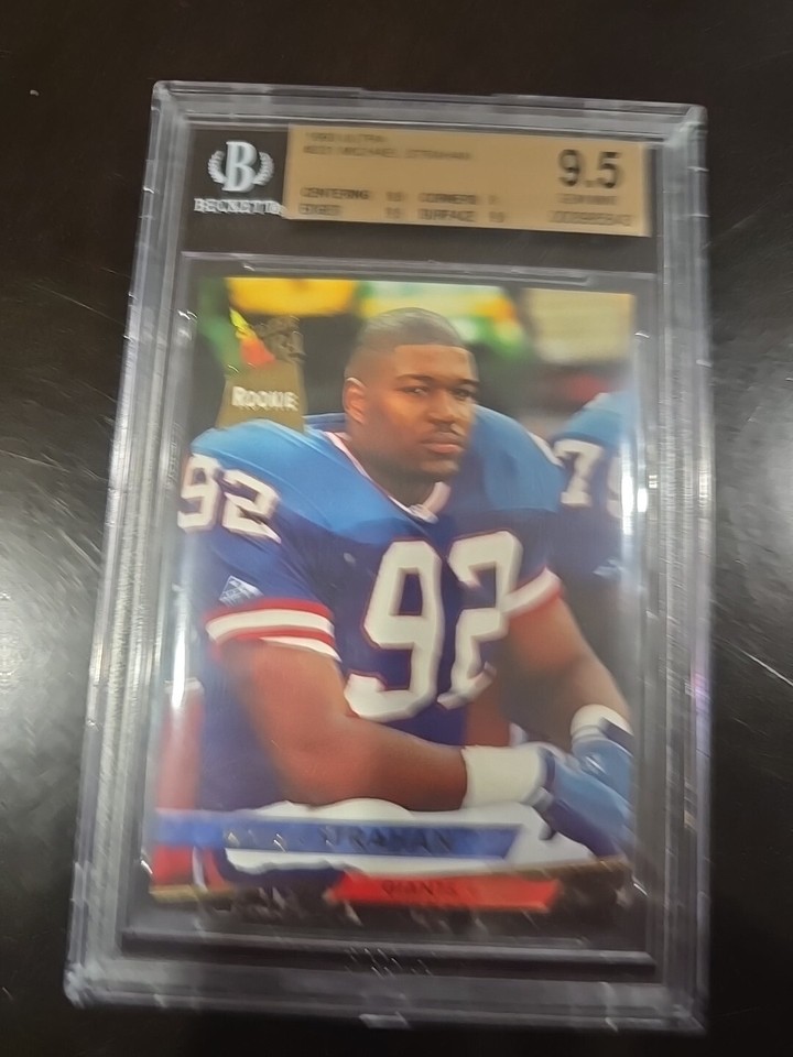 1993 Ultra Fleer Michael Strahan Rookie BGS 9.5 Gem Mint Rookie | eBay