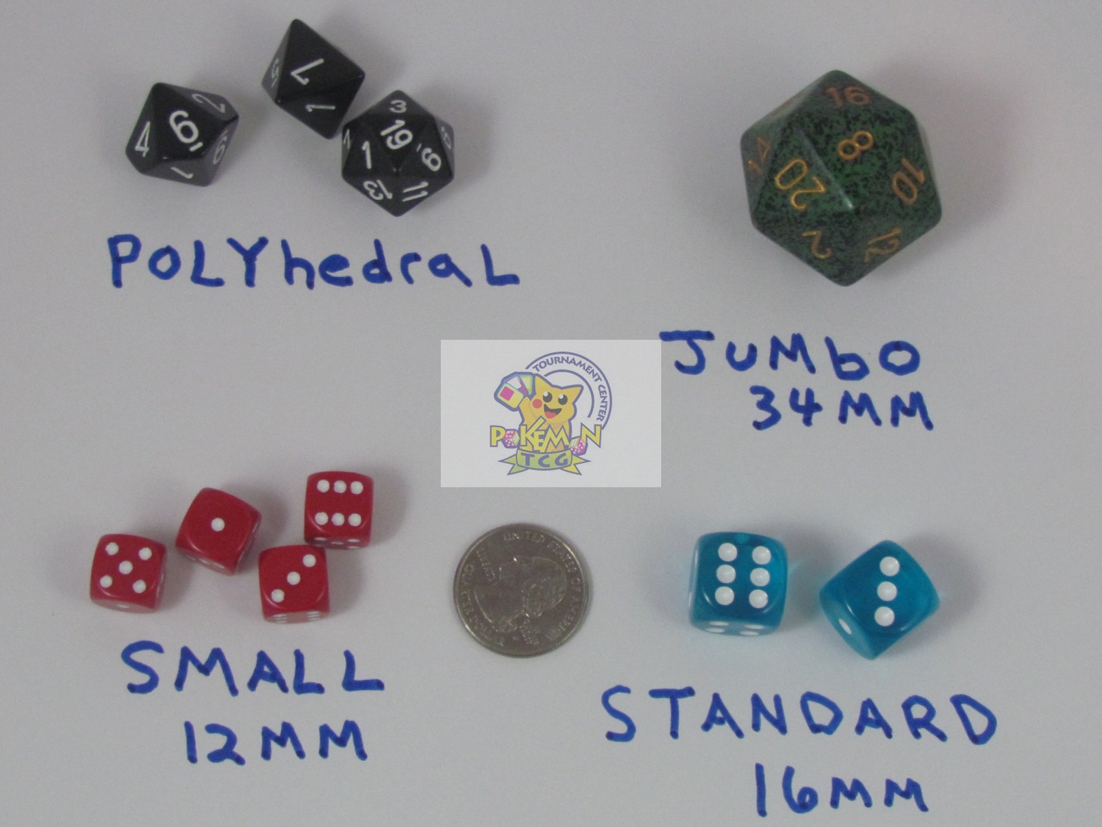 Chessex Opaque dice set Ivory & black set of 12 standard dice set 16mm ...