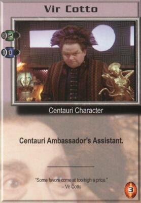 Babylon 5: Vir Cotto [Ungraded] from set B5 Premiere B5 Precedence | eBay