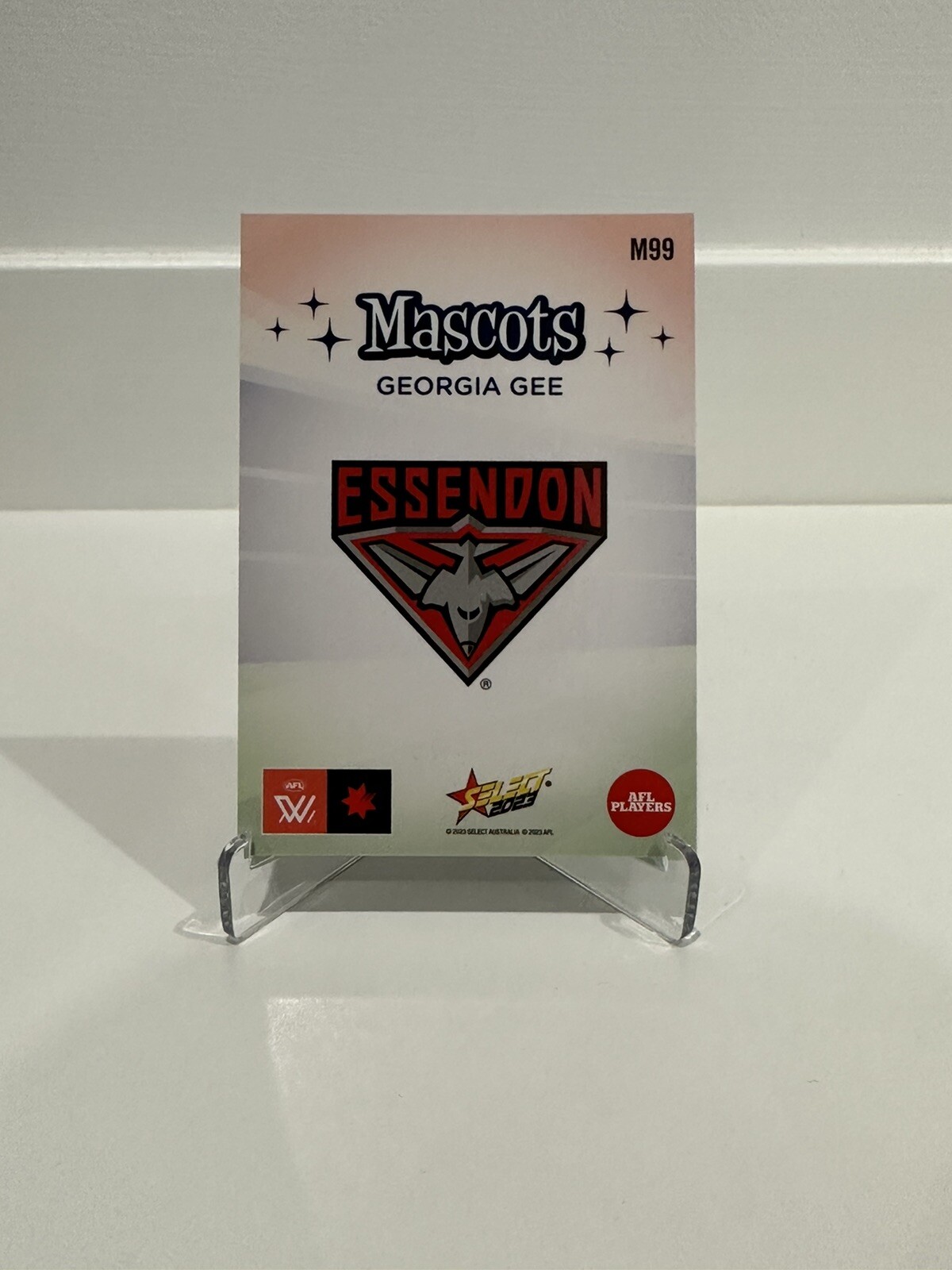 Select AFLW Footy Stars 2023 - GEORGIA GEE Essendon Mascots M99 | eBay