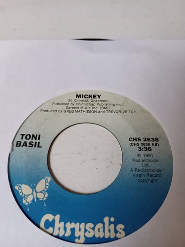 Toni Basil - Mickey - 45 Record 1981 Original | eBay