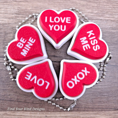 Heart Clicker Keychain Sensory Fidget Toy – Valentine Gift, Stress ...