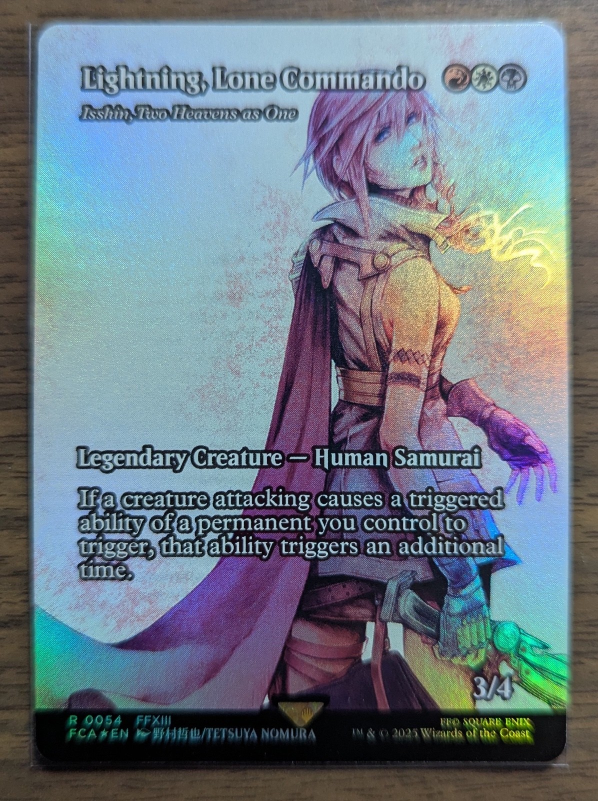 MTG Lightning, Lone Commando - Isshin, Two Heavens as One Showcase Foil ...