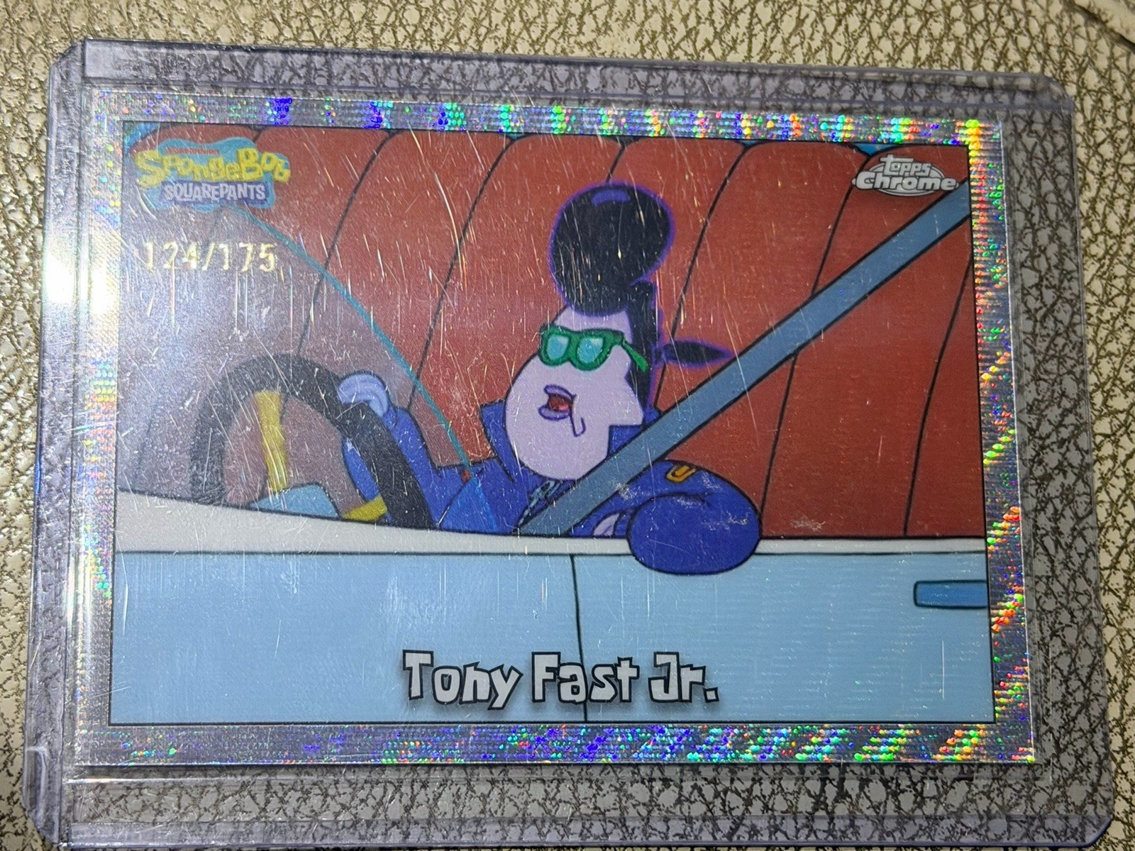 2025 Topps Chrome Spongebob 25th Anniv Tony Fast Jr. Wave Refractor ...