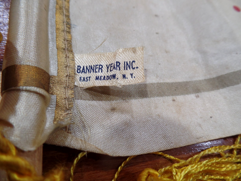 VERY RARE GILT EDGE PREMIUM BEER SILK BANNER BOSCH BRG HOUGHTON ...