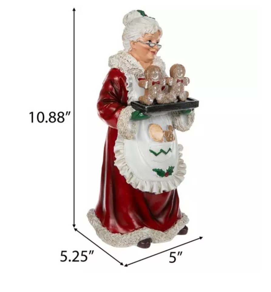 Hobby Lobby 2024 Santa & Mrs. Claus Baking Gingerbread Holiday Figurine ...