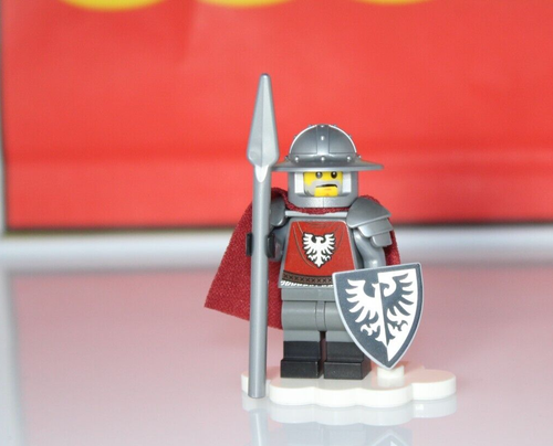 LEGO Castle Red Falcon Knight BAM Minifigure Medieval Shield Dual ...
