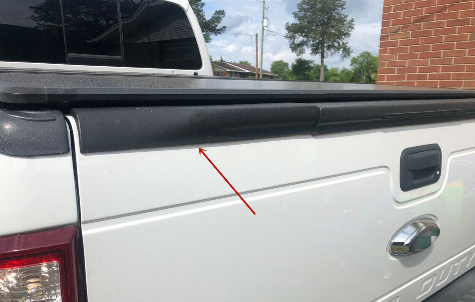Tailgate Flexible Flex Step End Molding Trim Fit For Super Duty Ford ...