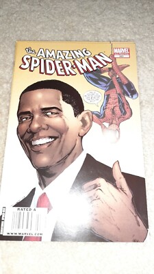 THE AMAZING SPIDERMAN COMIC BOOK WITH BARACK OBAMA #583 | eBay