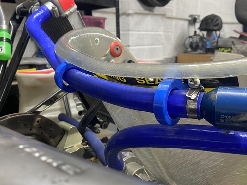 2x Iame X30 radiator Hose Brackets Go Karting Parts | eBay UK