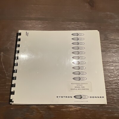 Manuals & Books - Systron Donner Model