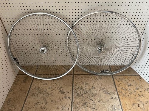 29" BMX Lowrider Front & Rear Freewheel Bicycle Wheels w 144 spokes ...