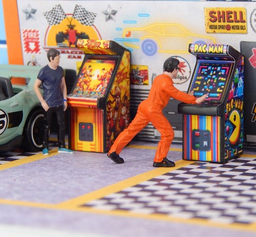 1/64 Diorama Display ARCADE MACHINE Model City Scene Accessory S Scale ...