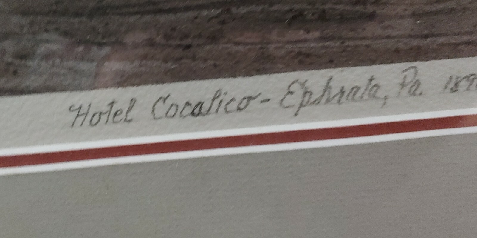 Framed Art Al Taft "Cocalico Hotel" Ephrata Pa Original Water Color ...