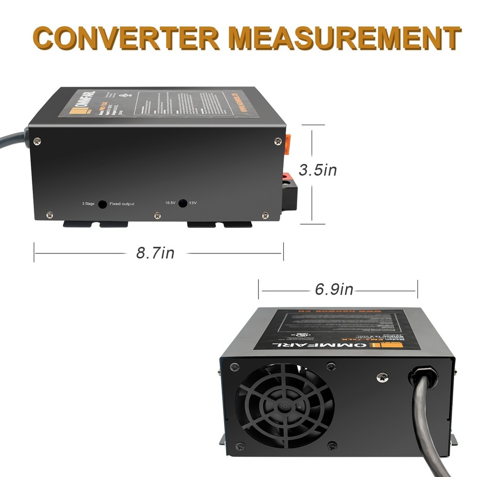 100 AMP 110 Volt AC to 12 Volt DC Power Supply Converter Battery ...