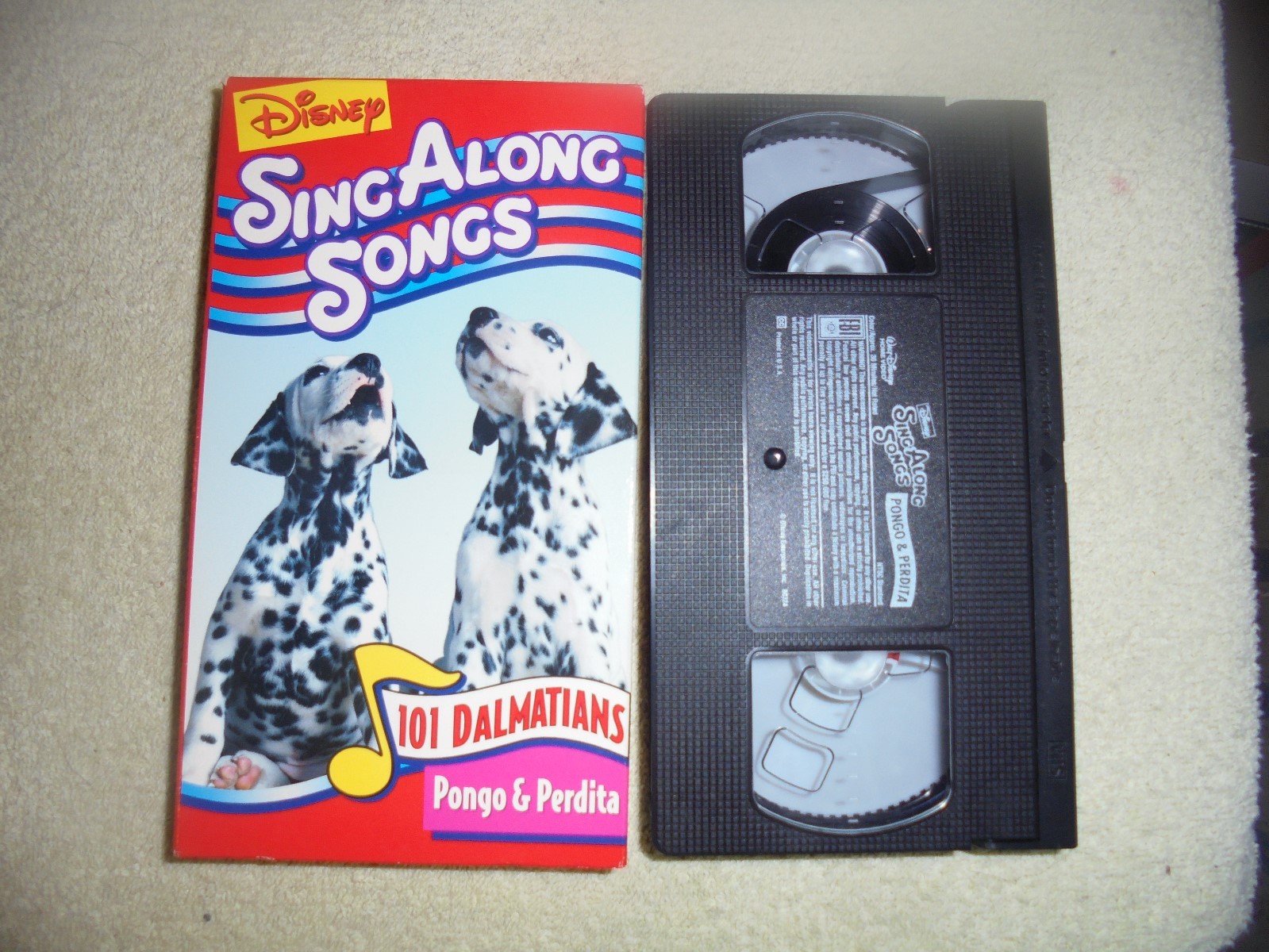 Disney's Sing Along Songs 101 Dalmatians Pongo & Perdita VHS Kids 1990s ...