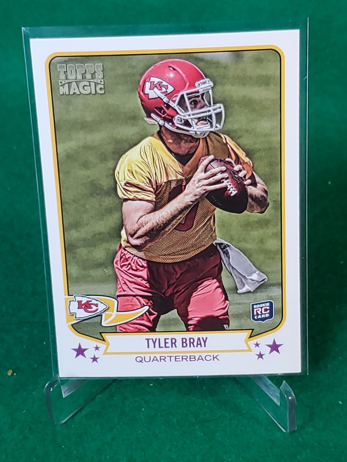 2013 Topps Magic Football #73 Tyler Bray RC Kansas City Chiefs Rookie ...