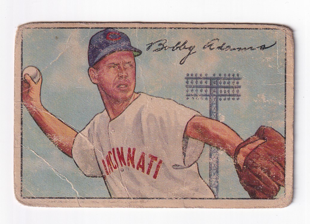 Bobby Adams 1952 Bowman ML Baseball Card # 166 Reds | eBay
