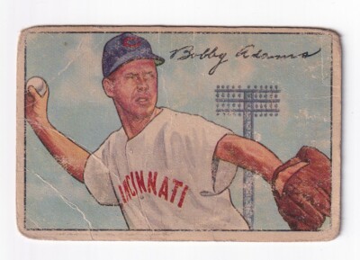 Bobby Adams 1952 Bowman ML Baseball Card # 166 Reds | eBay
