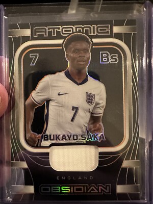 2023-24 Panini Obsidian - Atomic Material #AM-BSA Bukayo Saka /99 (MEM ...