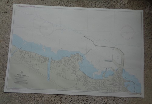 Marine Map / Port Of Bari - Adriatic Sea - Italy 1995 | eBay