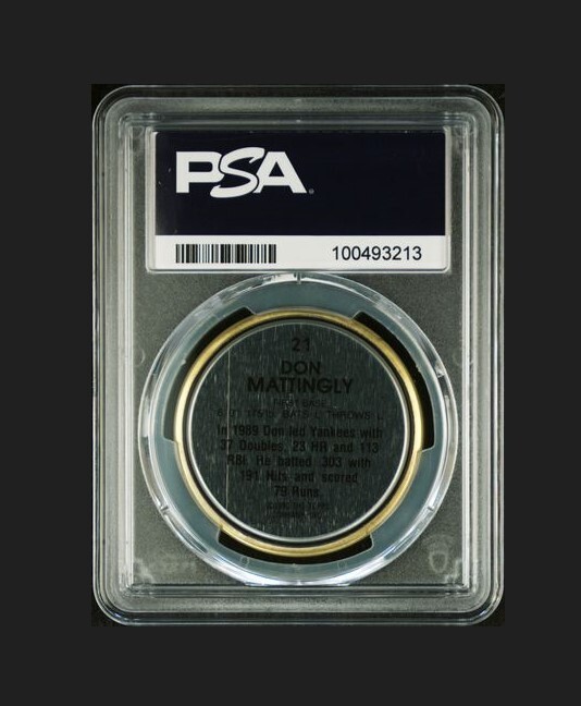 PSA 9 - 1990 Topps Coin Don Mattingly #21 - New York Yankees | eBay