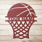 Personalized Basketball Player Name Metal Sign. Custom Basketball Lover ...