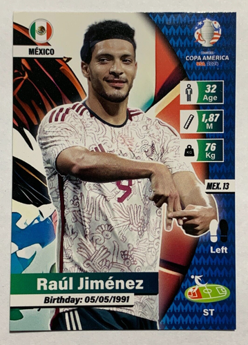 COPA AMERICA USA 2024 Card EF #085 RAUL JIMENEZ Mexico Soccer Team PERU ...