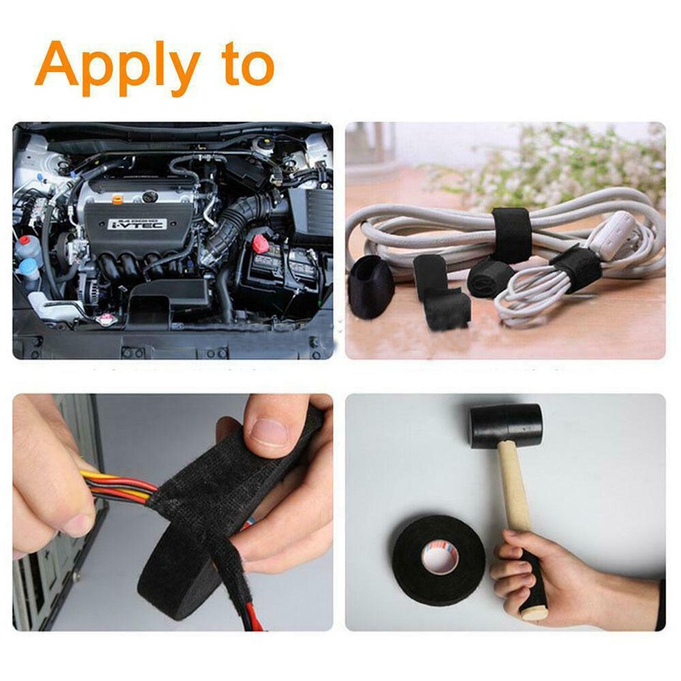 4x Car Insulation HARNESS TAPE 51608 ADHESIVE CLOTH FABRIC WIRING LOOM ...