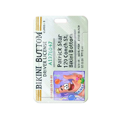 SpongeBob Card Holder Cover Anime Cartoon ID Card Protective Cover ...