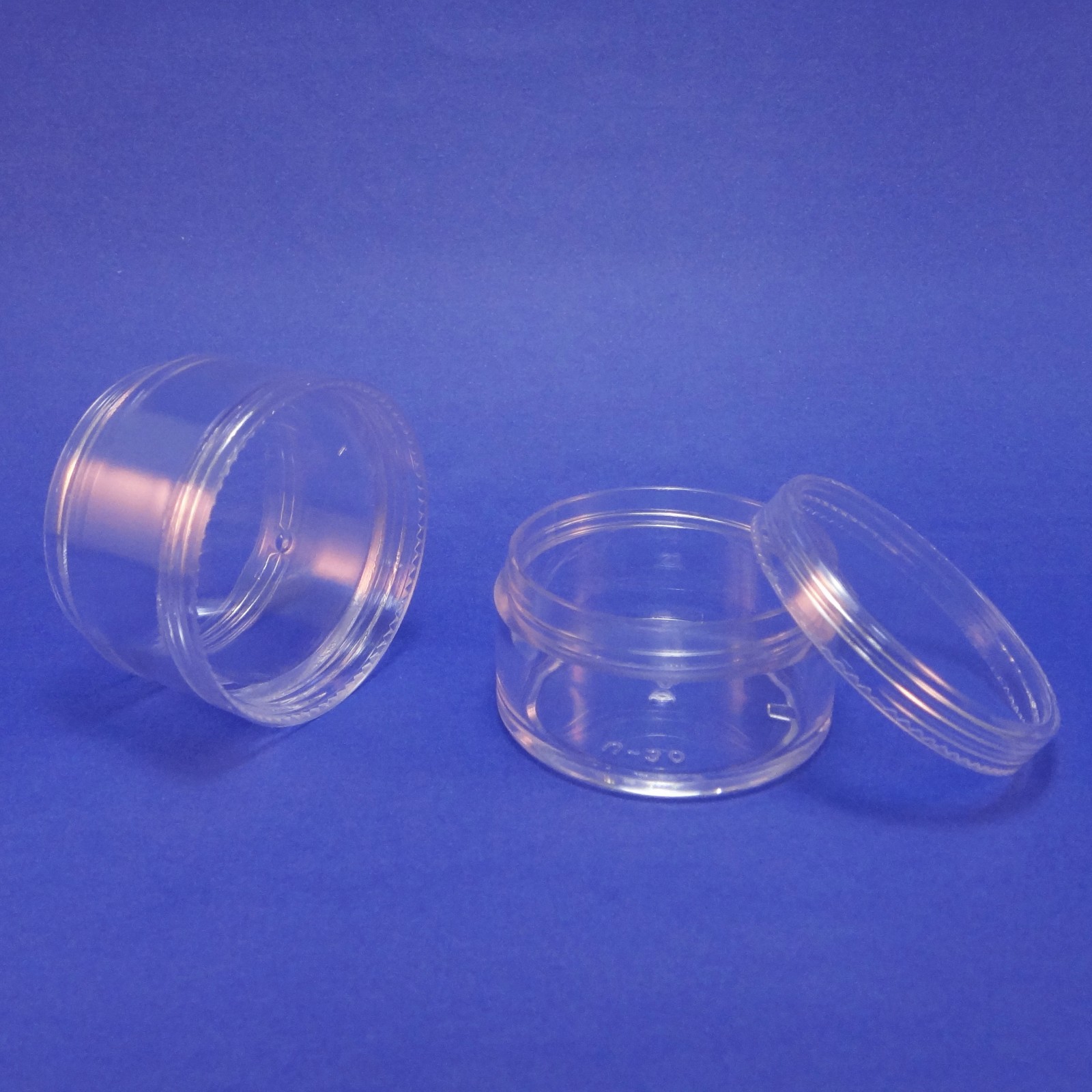 Clear Makeup Stackable Plastic Jar 30gr Cosmetic Storage Containers ...