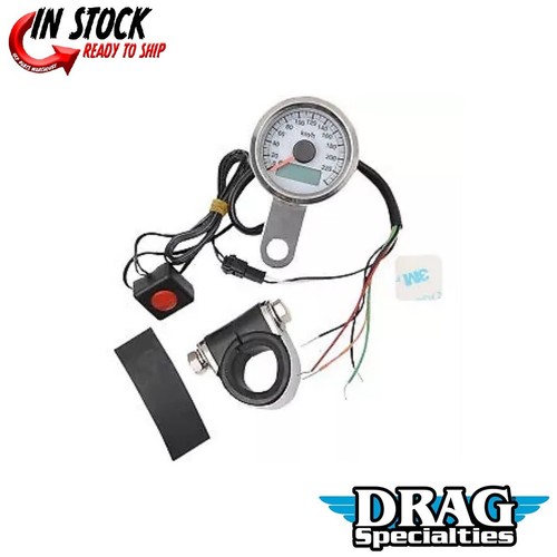 Drag Specialties 2210-0325 Programmable Mini Electronic Speedometer in KPH / KMH | eBay