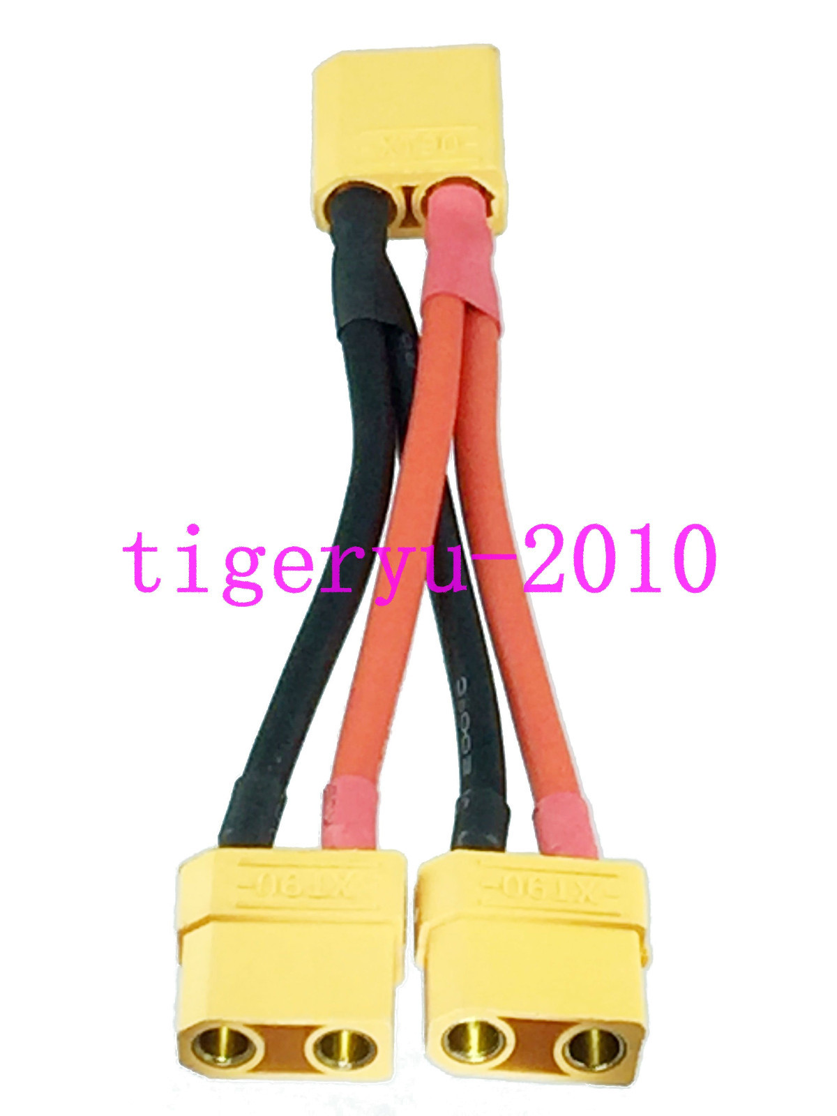 XT90 Parallel Battery Y Splitter Cable 1 male to 2 female for Lipo ...